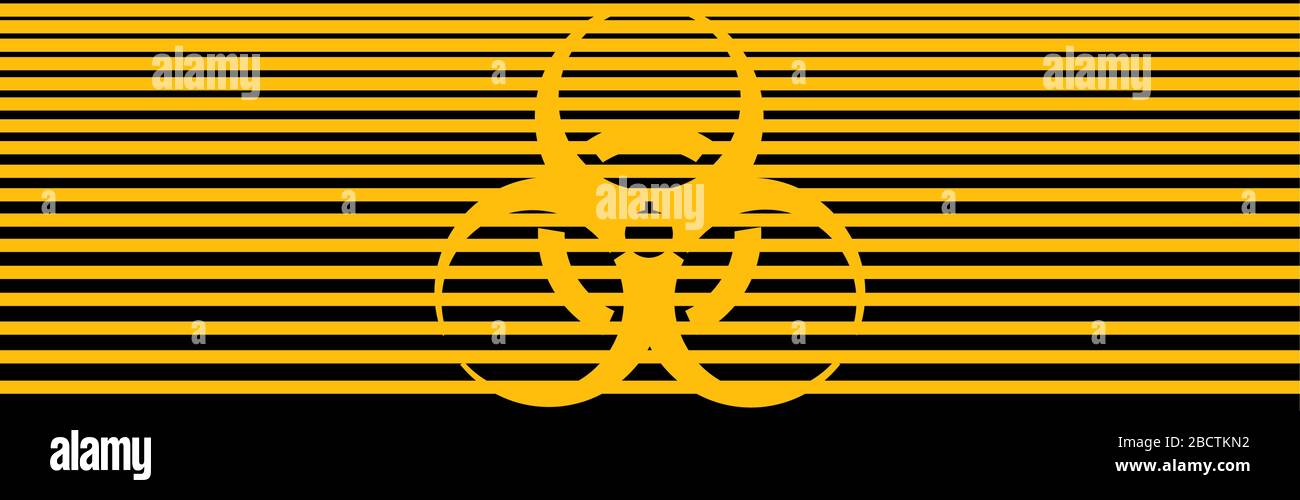 A worldwide known graphic pictogram indicating the biological ...