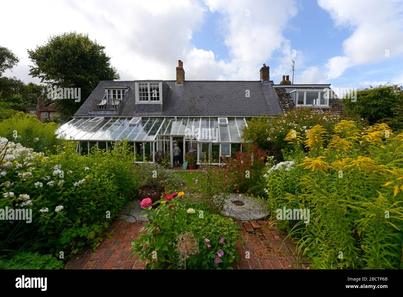 View of Monk's House, once the home of Virginia Woolf, Rodmell, East ...