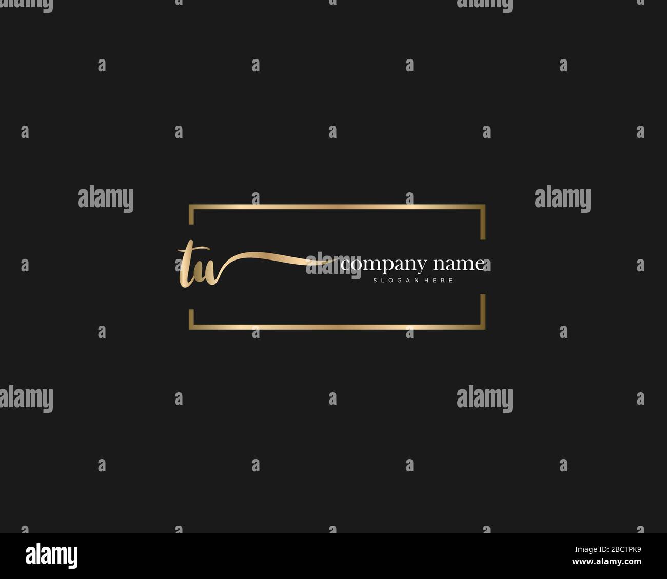 TW Initial Letter handwriting logo hand drawn template vector, logo for ...