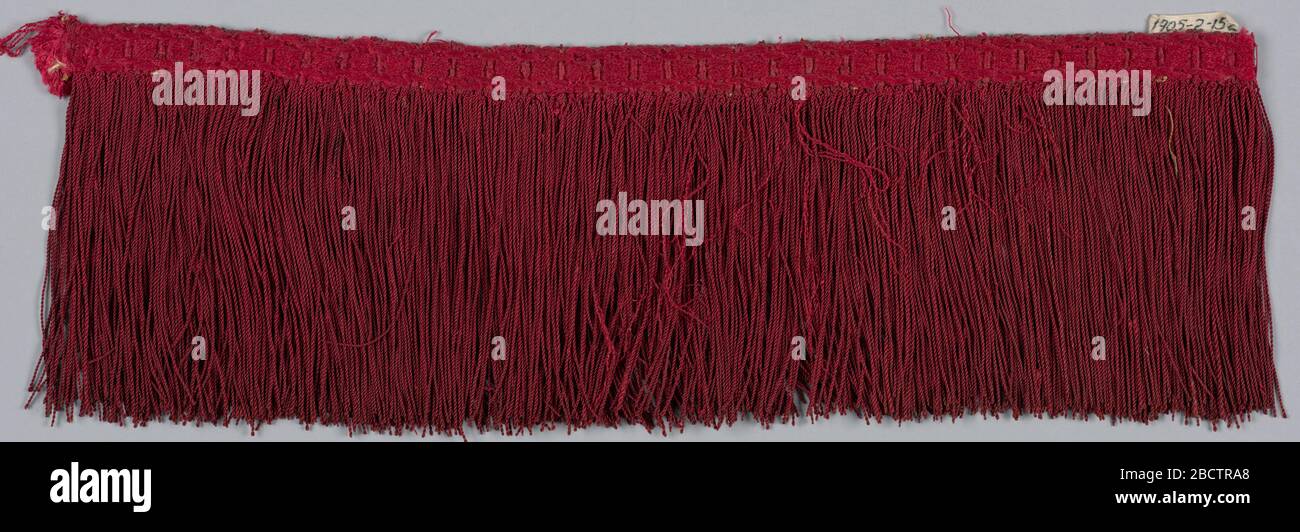 Fringe. Research in ProgressRed fringe with a heading woven in chain ...