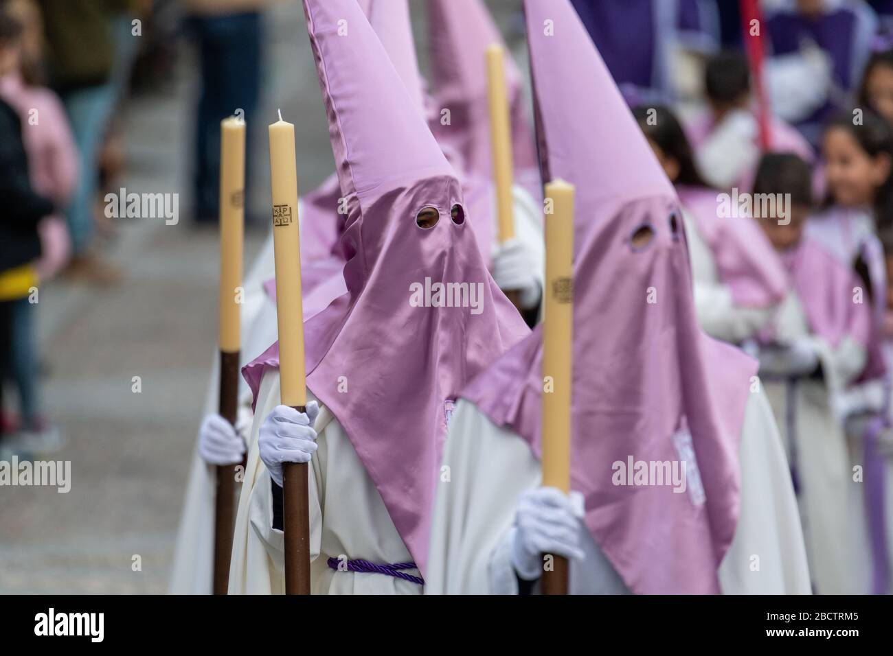 SALAMANCA, SPAIN - APRIL 18, 2019: Typical scene of the Spanish Holy ...