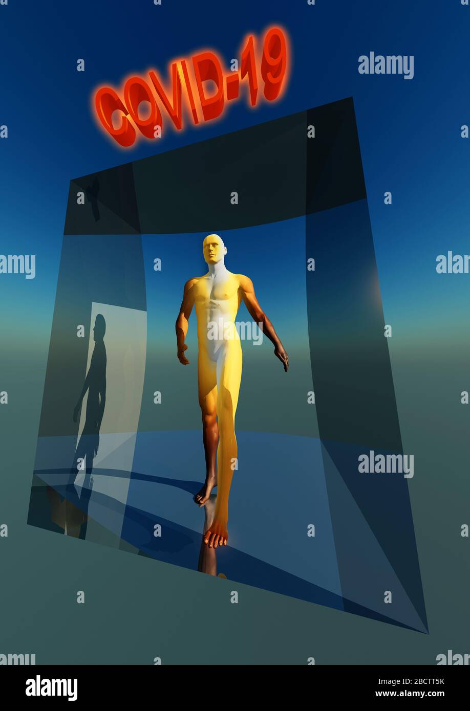 Staying Safe By Isolating Yourself Stock Photo - Alamy