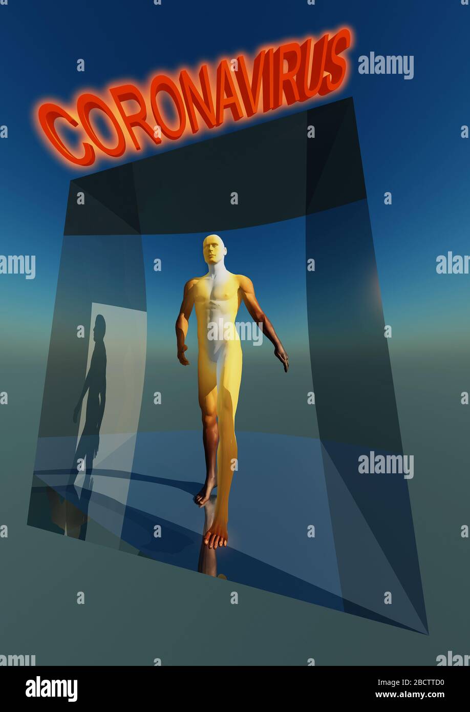 Staying Safe By Isolating Yourself Stock Photo - Alamy