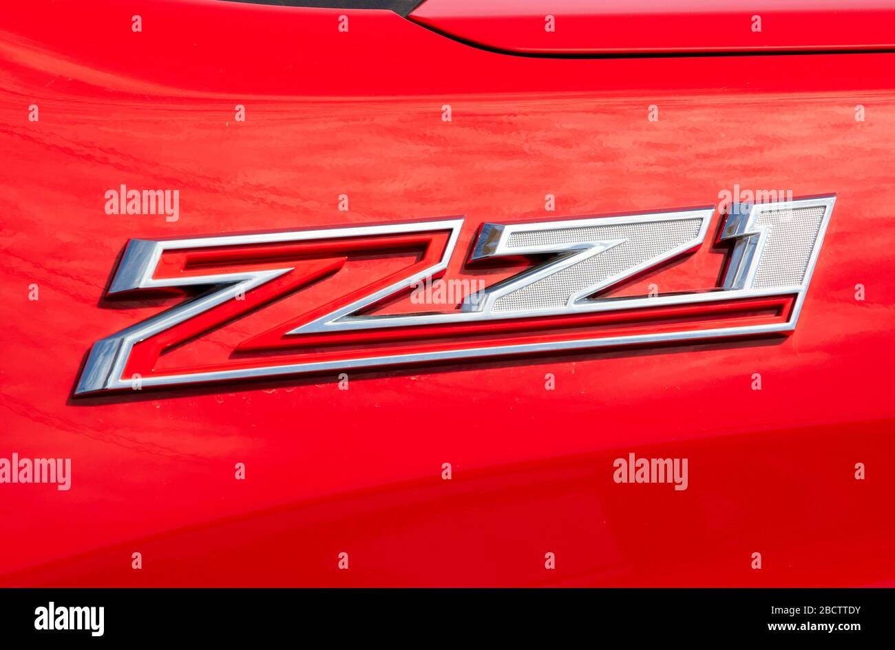 Montreal, Canada - April 4, 2020: Chevrolet Z71 logo on a truck ...