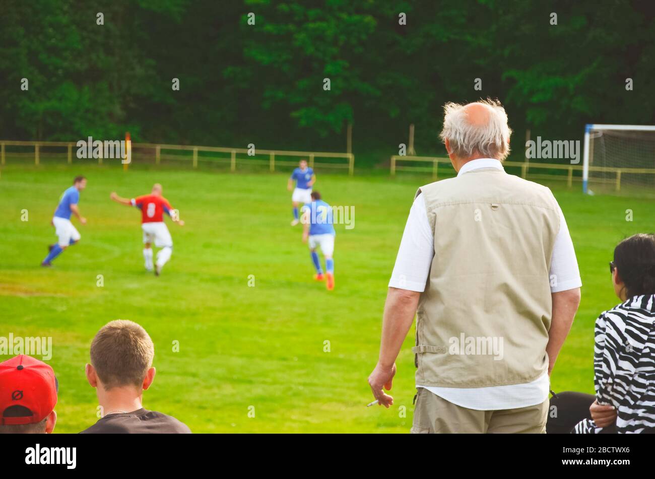 Spectator fan audience grass hi-res stock photography and images - Alamy