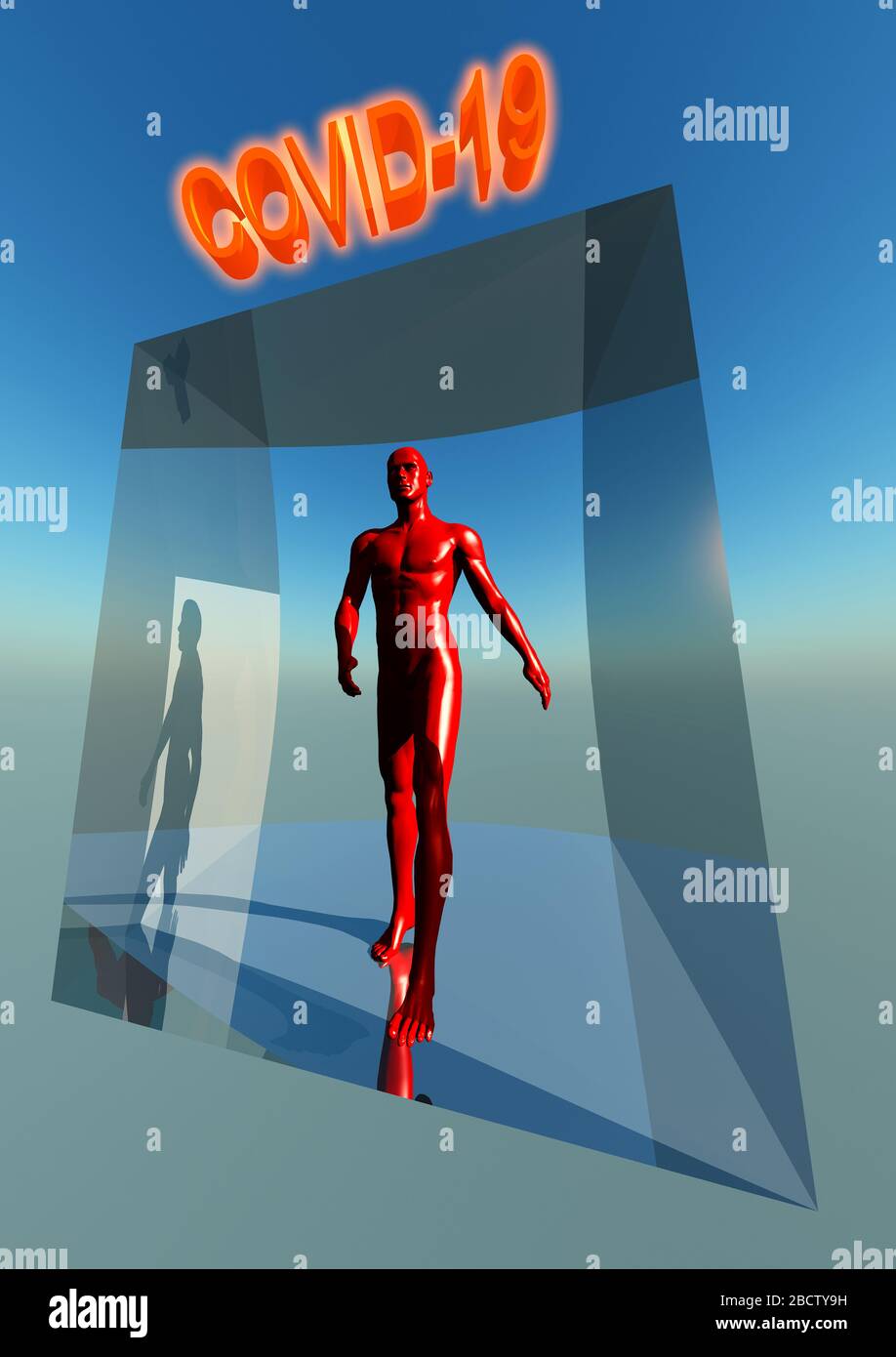 Staying Safe By Self Isolation Stock Photo - Alamy