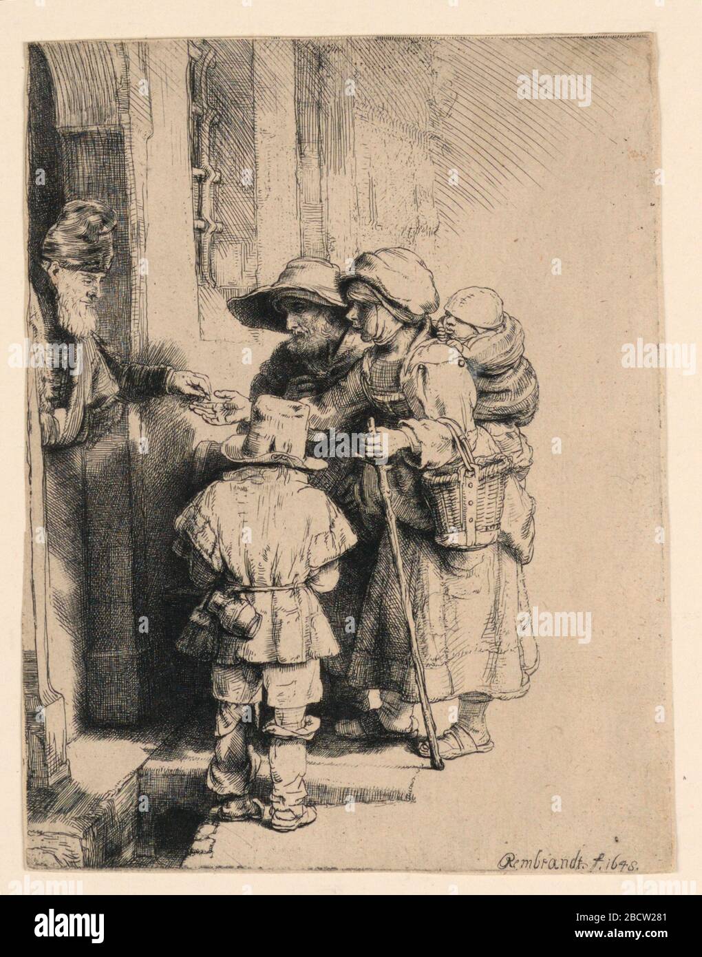 Beggars Receiving Alms at the Door of a House. Research in ProgressAn ...
