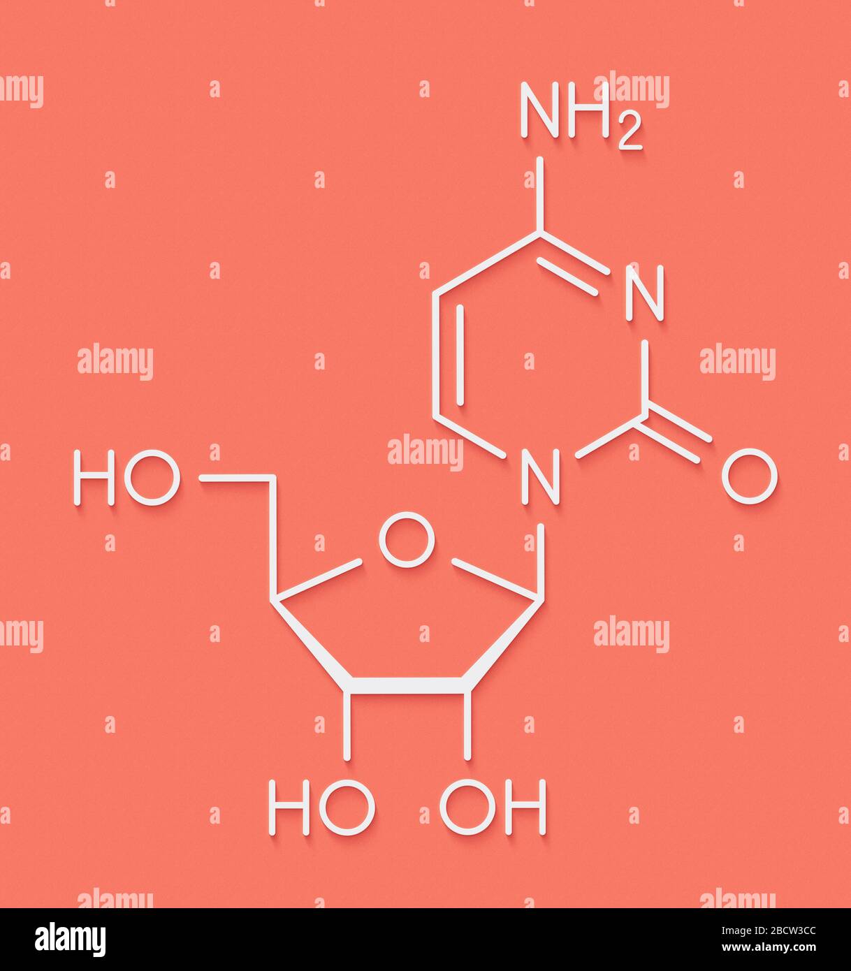 Cytidine RNA building block molecule. Skeletal formula Stock Photo - Alamy