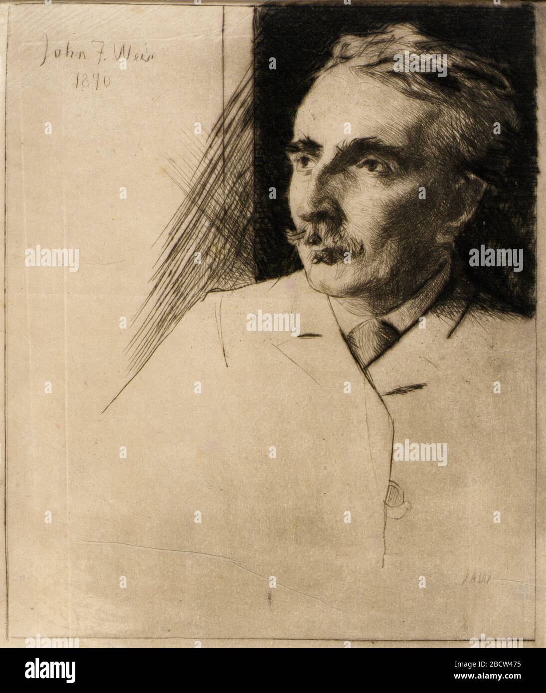 Portrait of John F Weir Stock Photo - Alamy