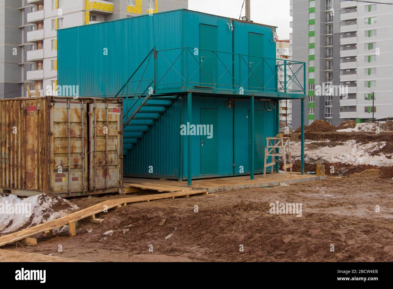 Mobile office trailer hi-res stock photography and images - Alamy