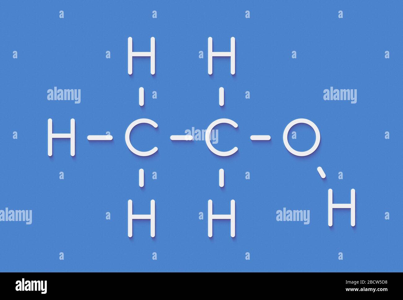 Ethanol Skeletal Structure