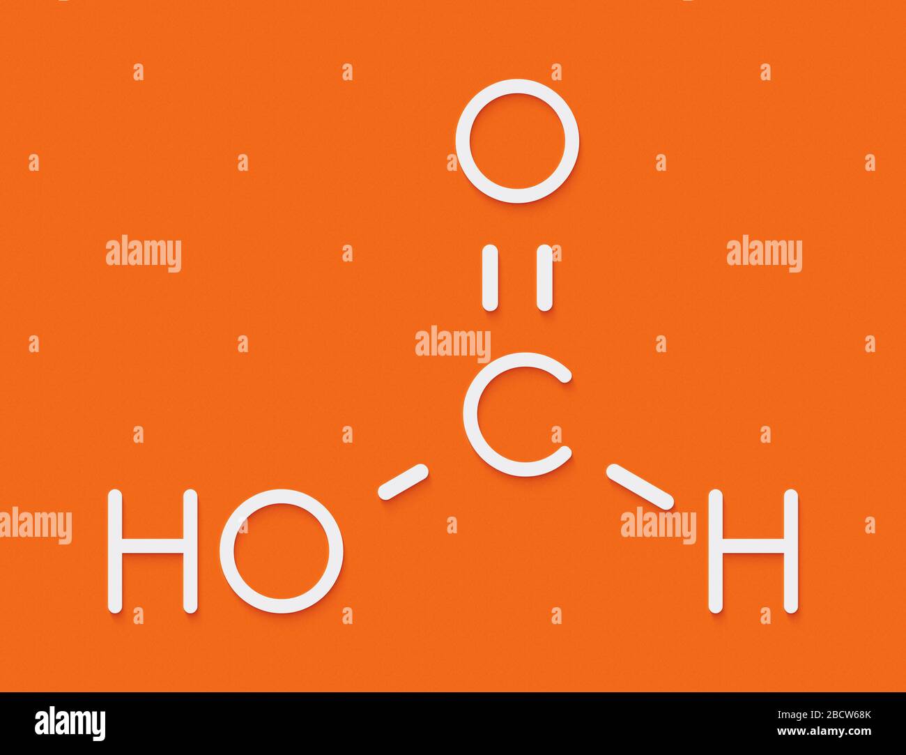 Formic acid molecule. Present in ant venom and in stinging nettle ...