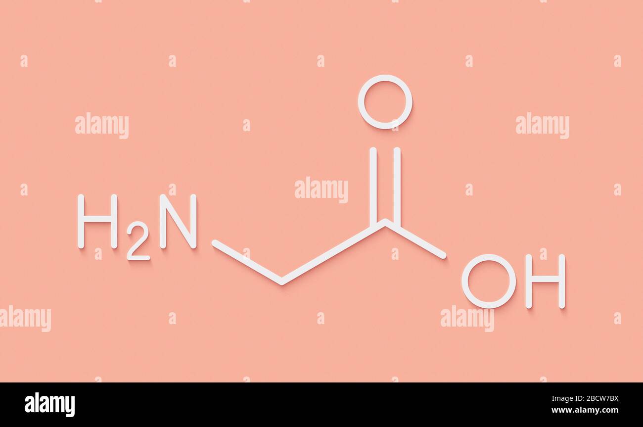 Amino acid glycine molecular structure hi-res stock photography and ...