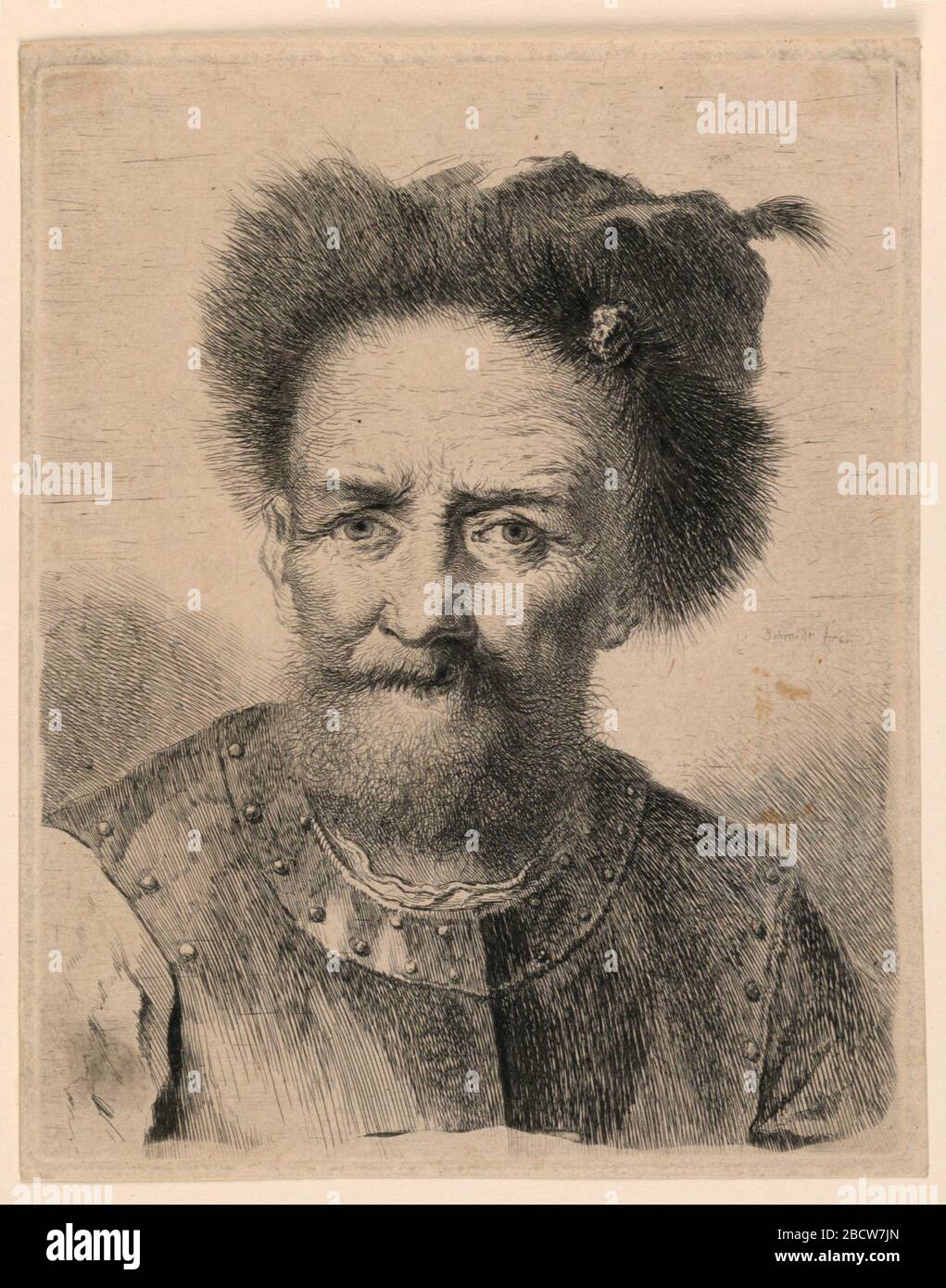 Old Warrior. Research in ProgressA half-length portrait of a warrior in ...