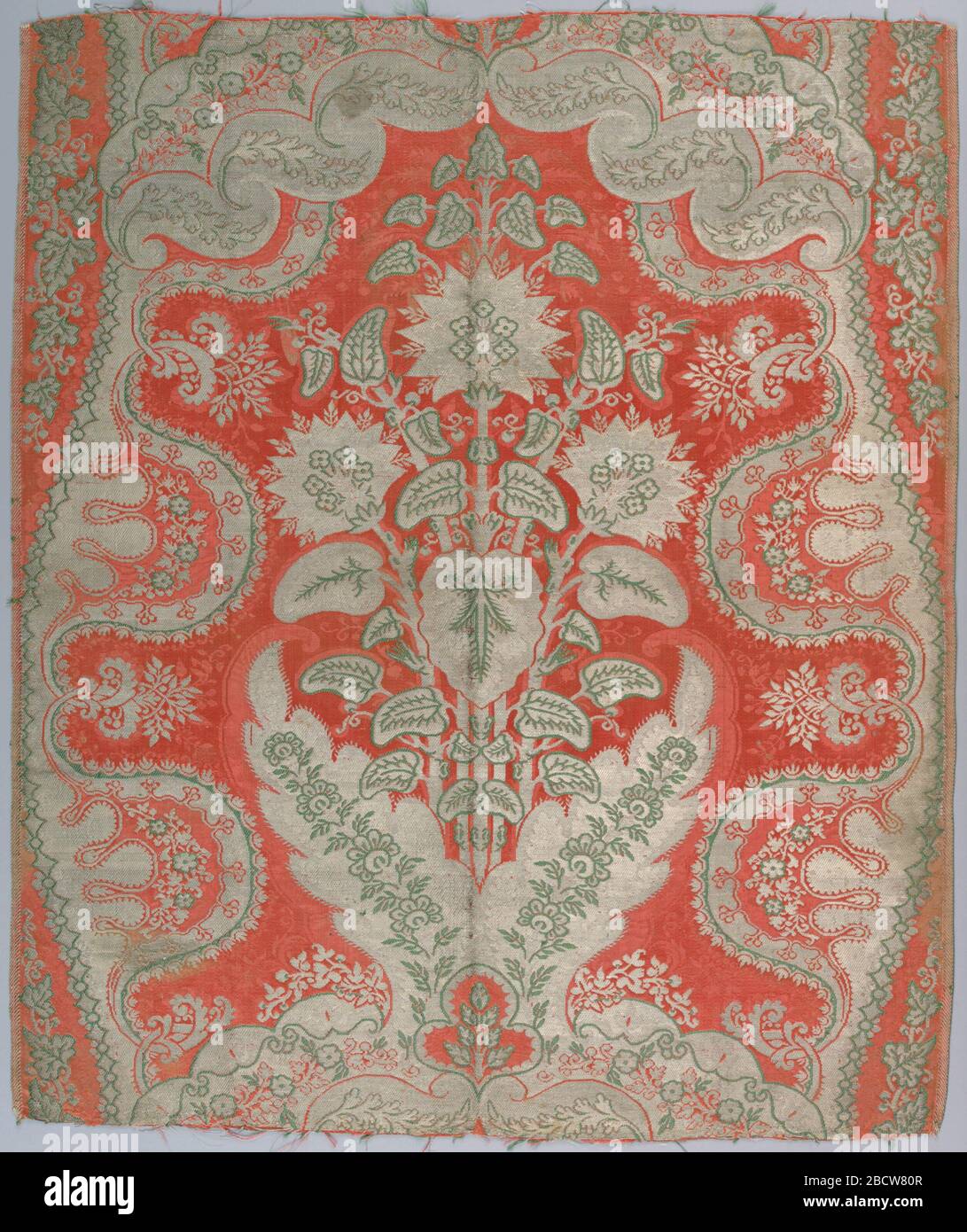 Textile. Research in ProgressBrocaded silk damask fragment showing ...