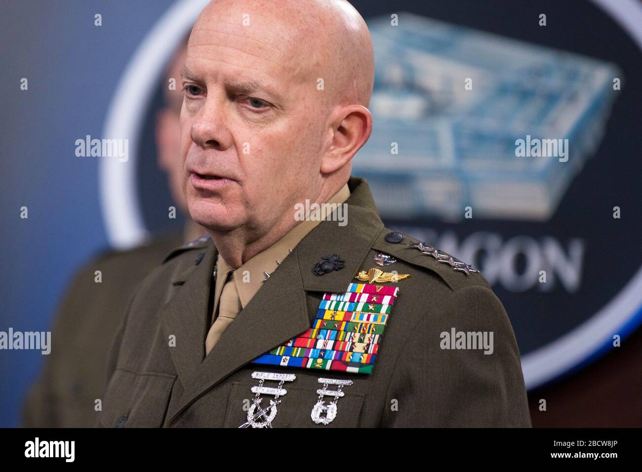 U.S. Commandant of the Marine Corps Gen. David H. Berger, briefs ...