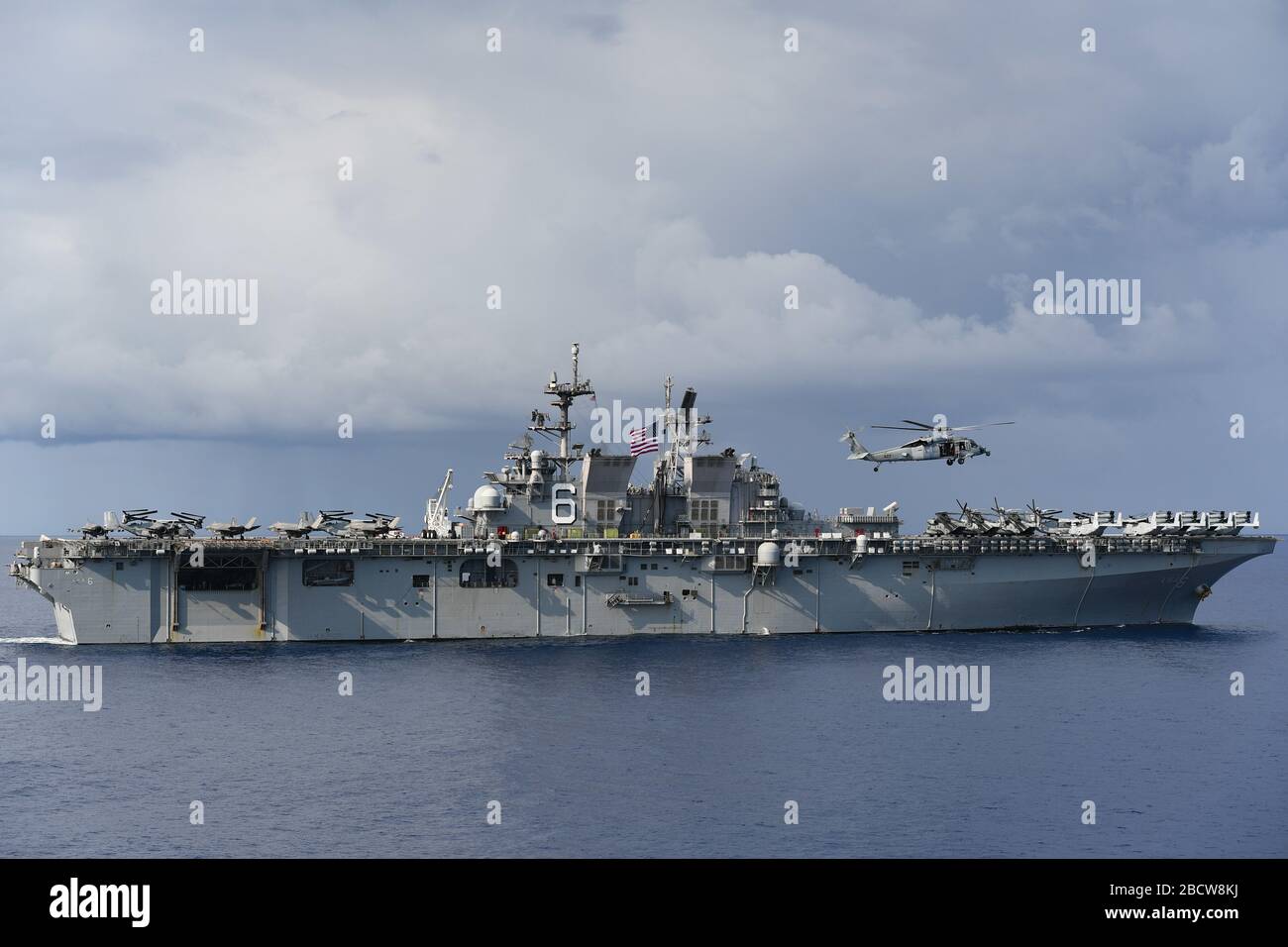 The U.S. Navy America-class amphibious assault ship USS America ...