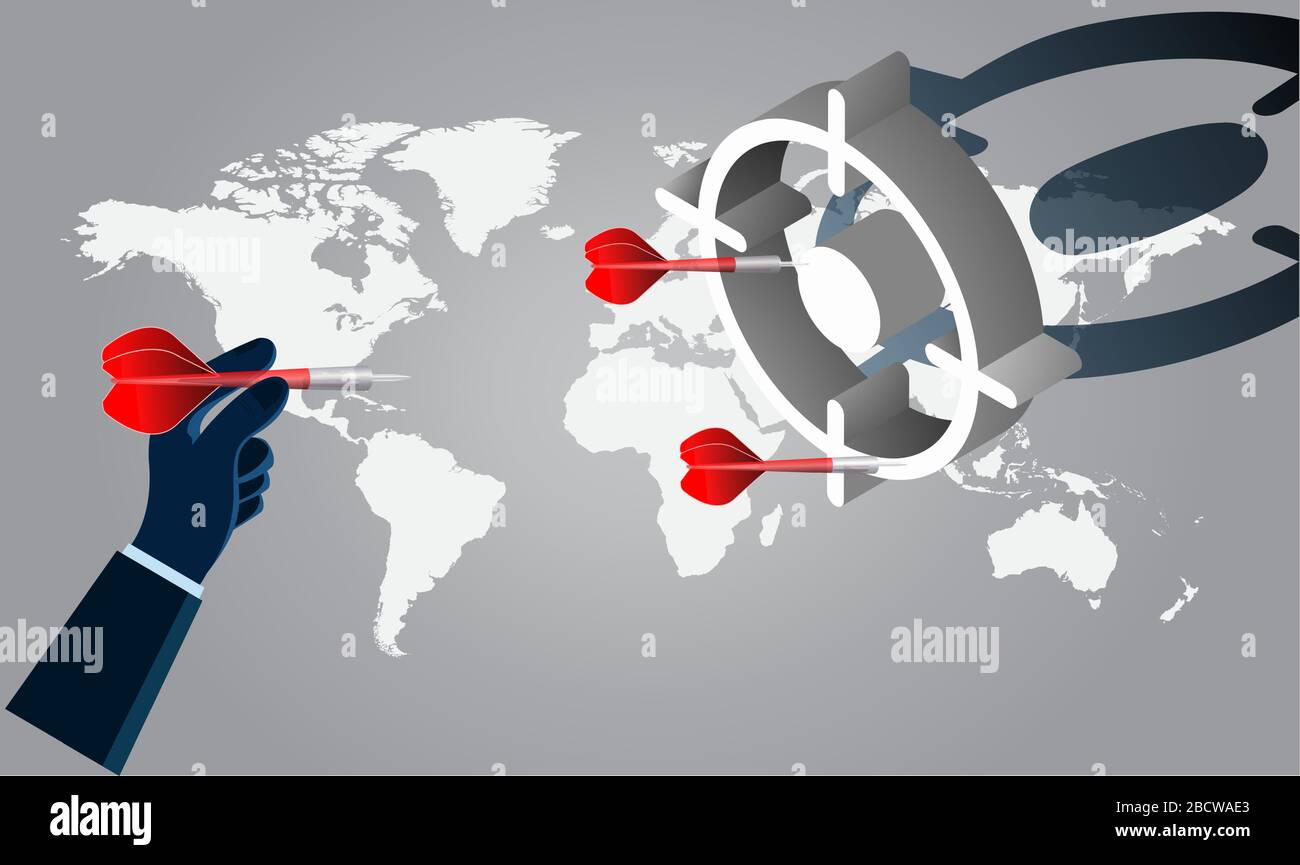 Beautiful world map Stock Vector Images - Alamy