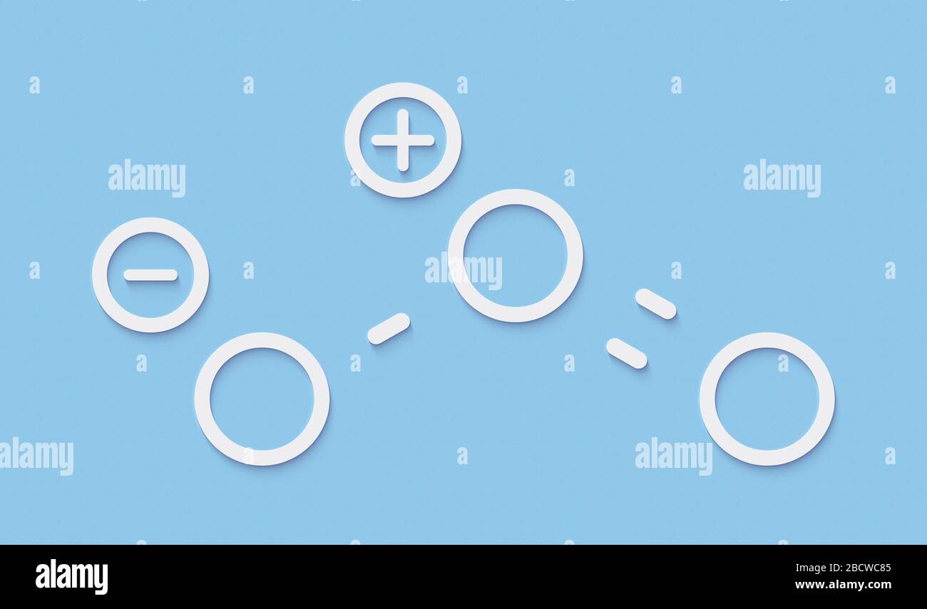 Ozone (trioxygen, O3) molecule, chemical structure. Skeletal formula ...