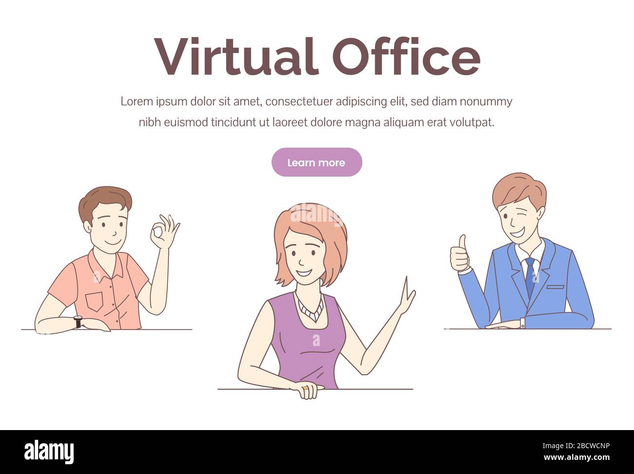 Employee friendly office design Stock Vector Images - Alamy