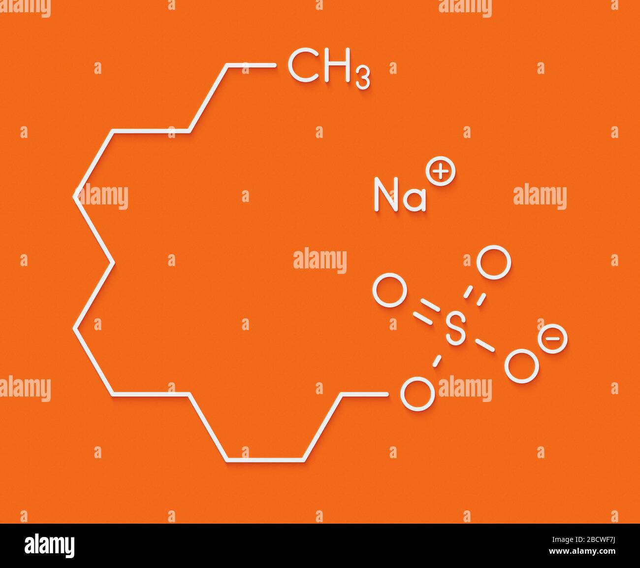Sodium dodecyl sulfate molecule hi-res stock photography and images - Alamy