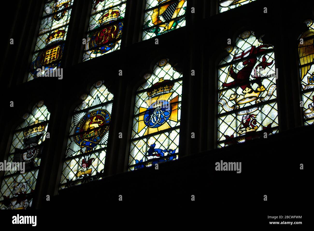 Stained Glass Windows at Westminster Hall, Palace of Westminster ...