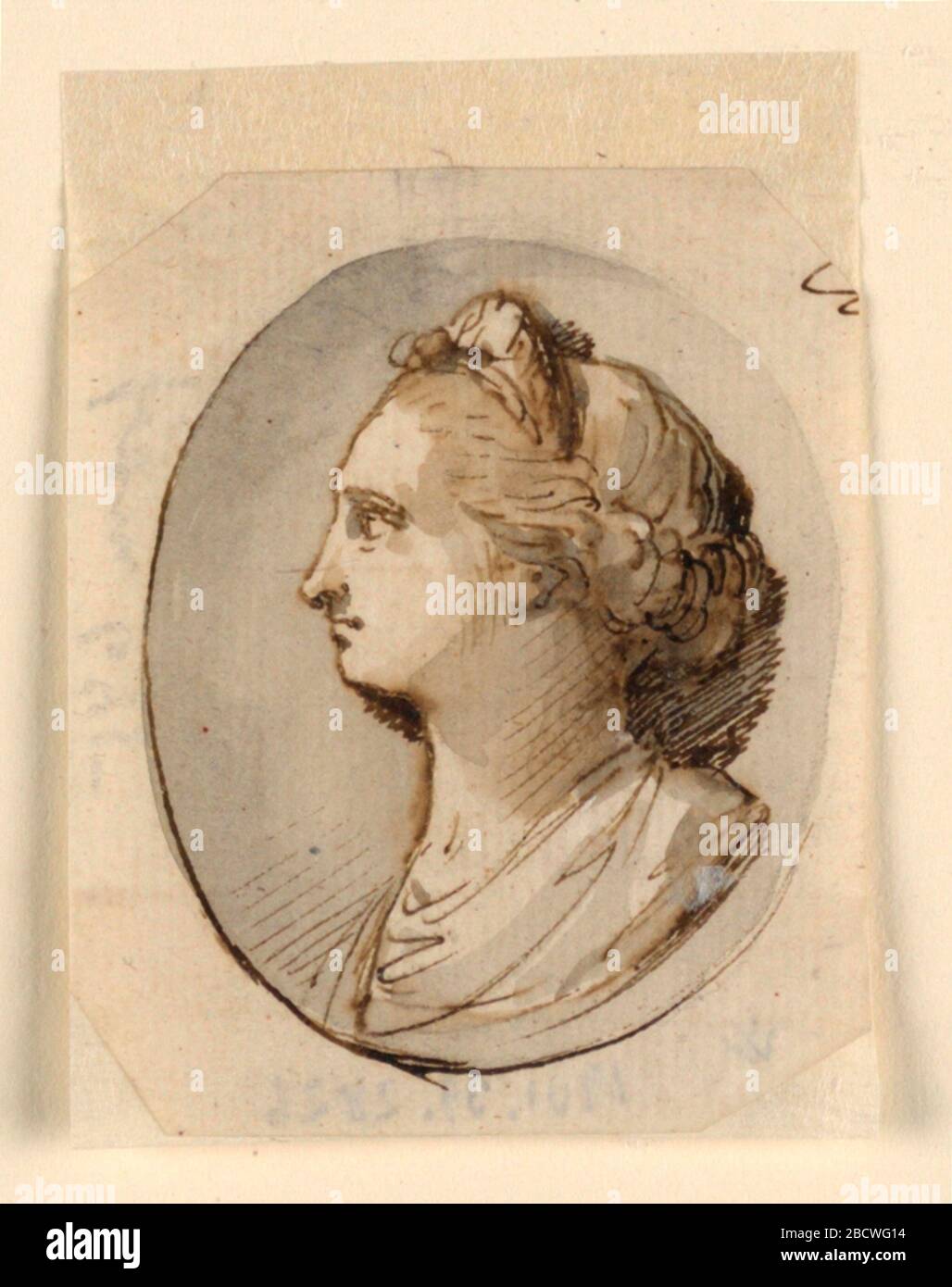 Bust Portrait of a Classical Woman. Research in ProgressA profile bust ...