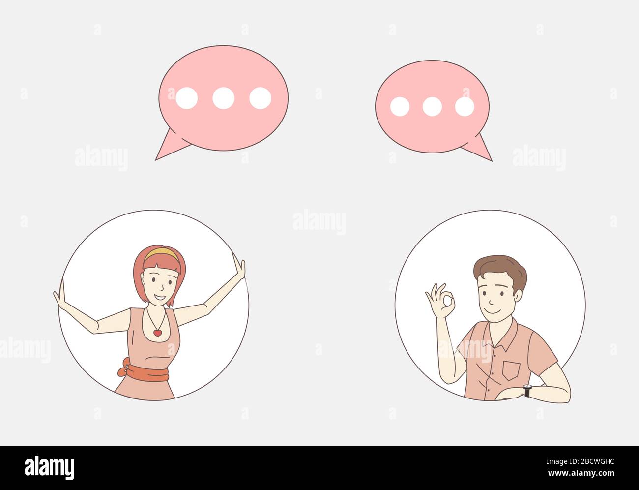 Colleagues in office chatting Stock Vector Images - Alamy