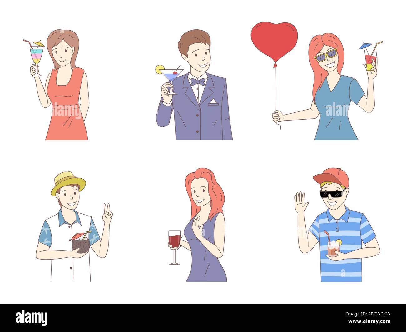 Beautiful women restaurant group Cut Out Stock Images & Pictures - Alamy