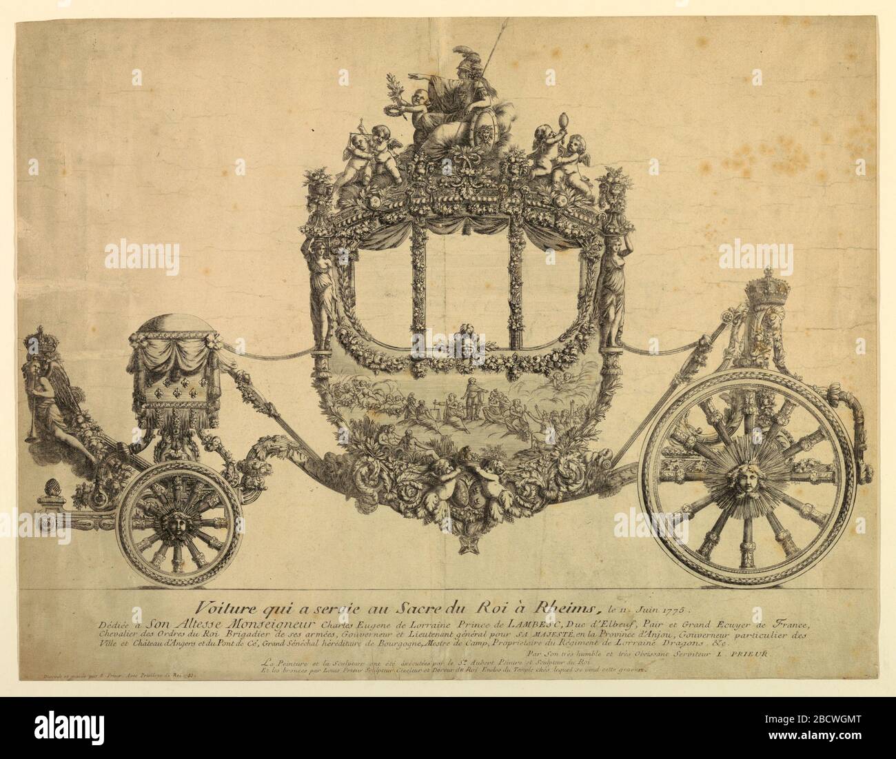 Design for Carriage from the Coronation of Louis XVI June 11th 1775 ...