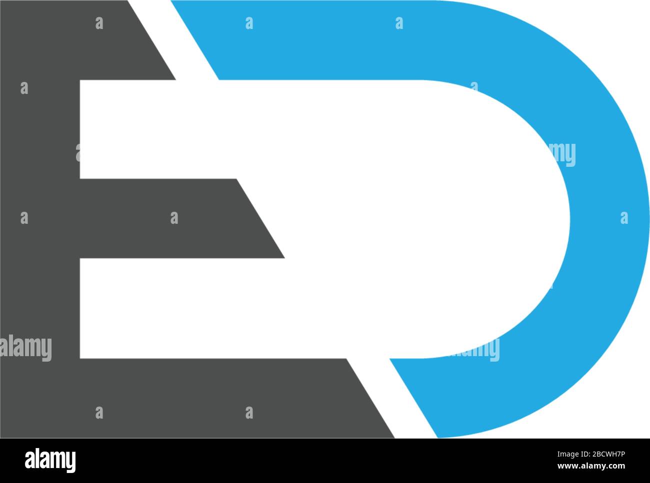 Letter ed logo images design vector Stock Vector Image & Art - Alamy