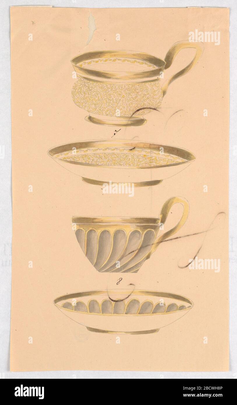 Sample Sheet Two Designs for Cups and Saucers. Research in ProgressTwo ...