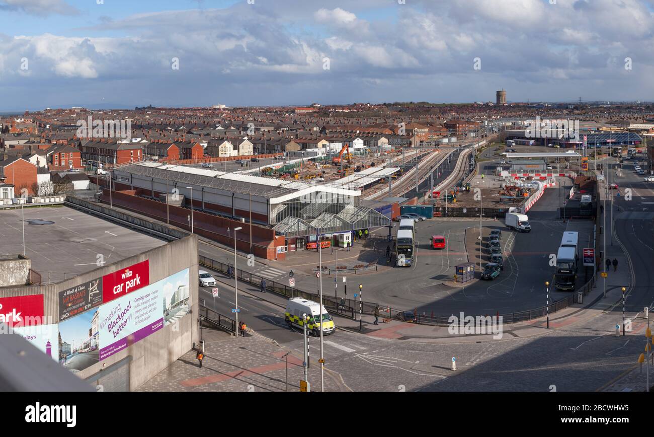 Blackpool North railway station being re built during the ... Blackpool North railway station being re built during the ...