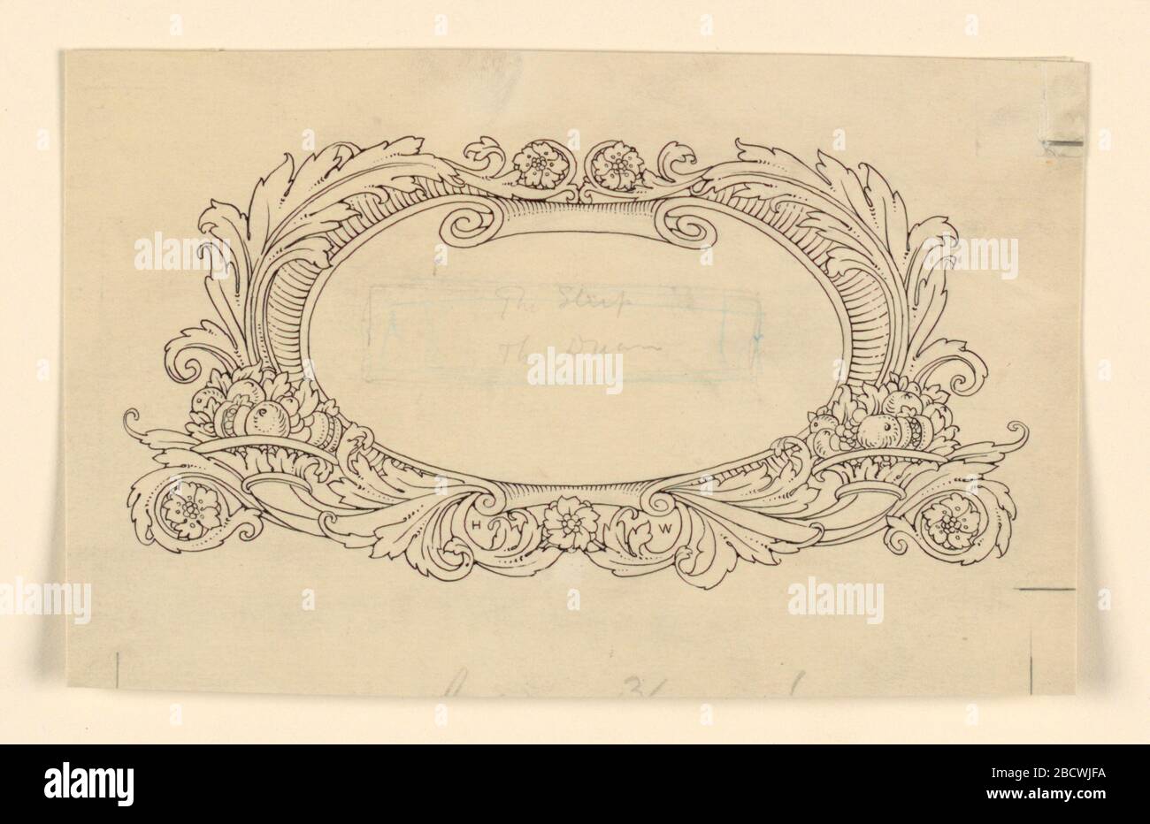 Frame for Book Illustration. Research in ProgressScroll work, with ...