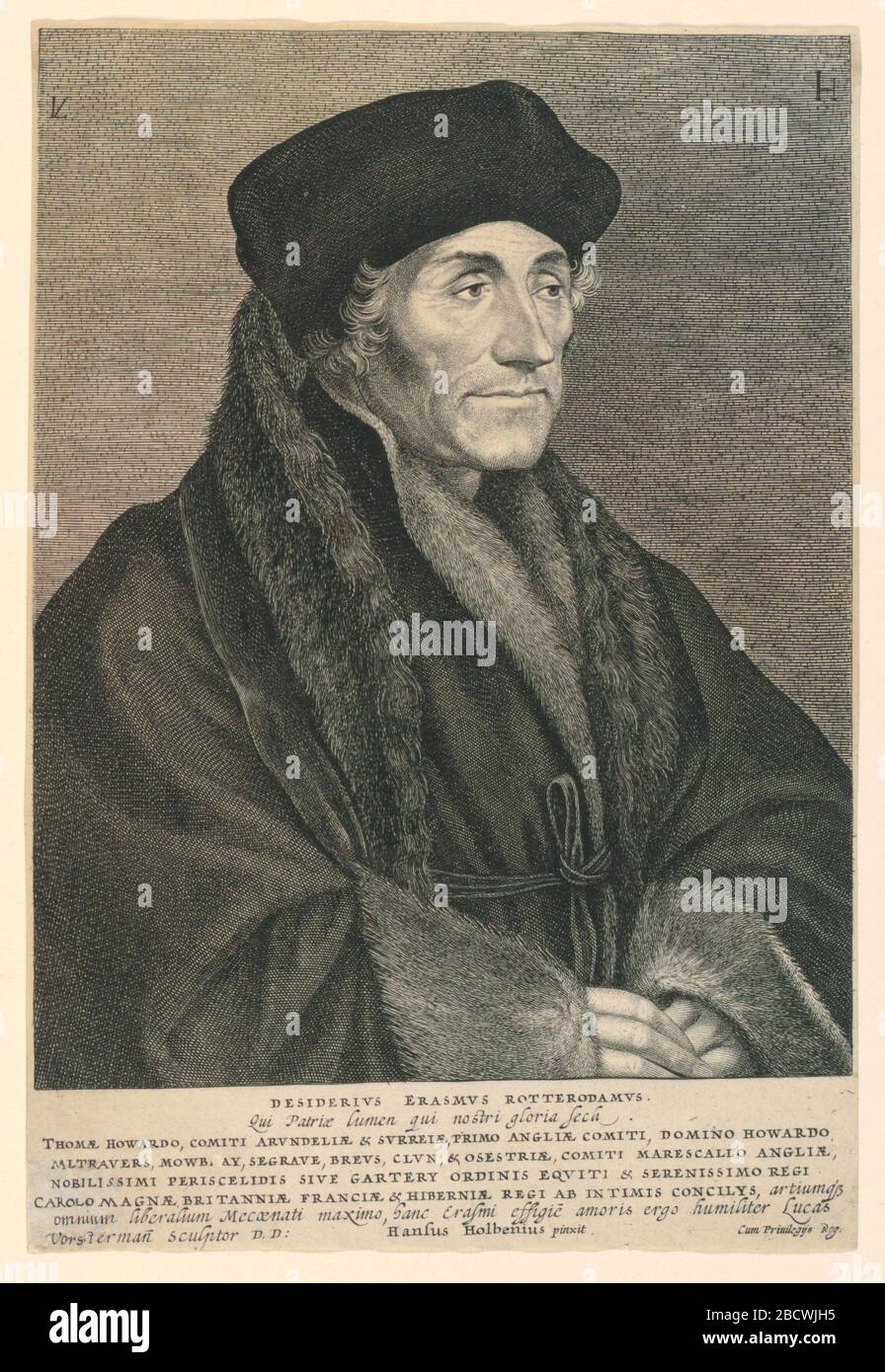 Portrait of Desiderius Erasmus. Research in ProgressHalf-length ...