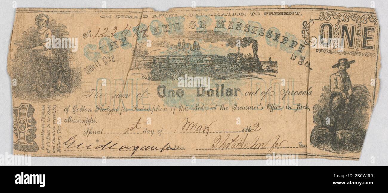 bank note. Research in ProgressHorizontal rectangle. Bank note of one ...