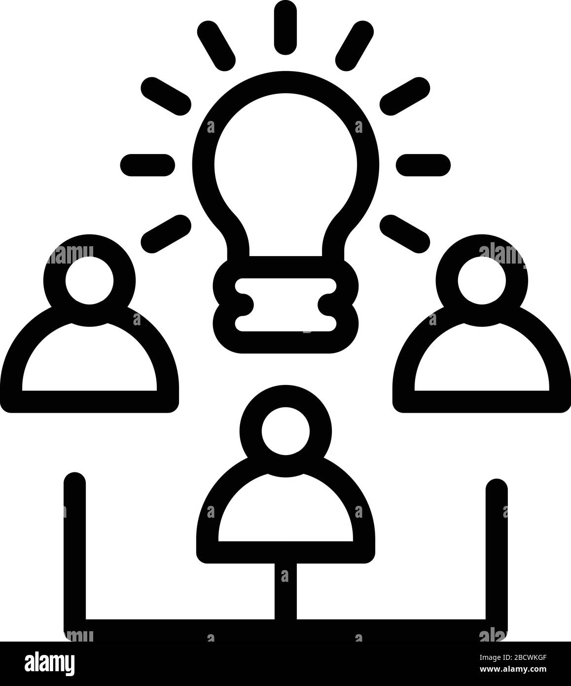 Group business training icon, outline style Stock Vector Image & Art ...