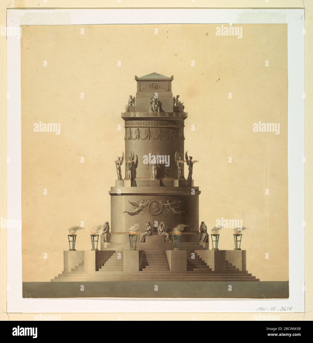 Sepulchral Monument to a Hero. Research in ProgressElevation of a free ...