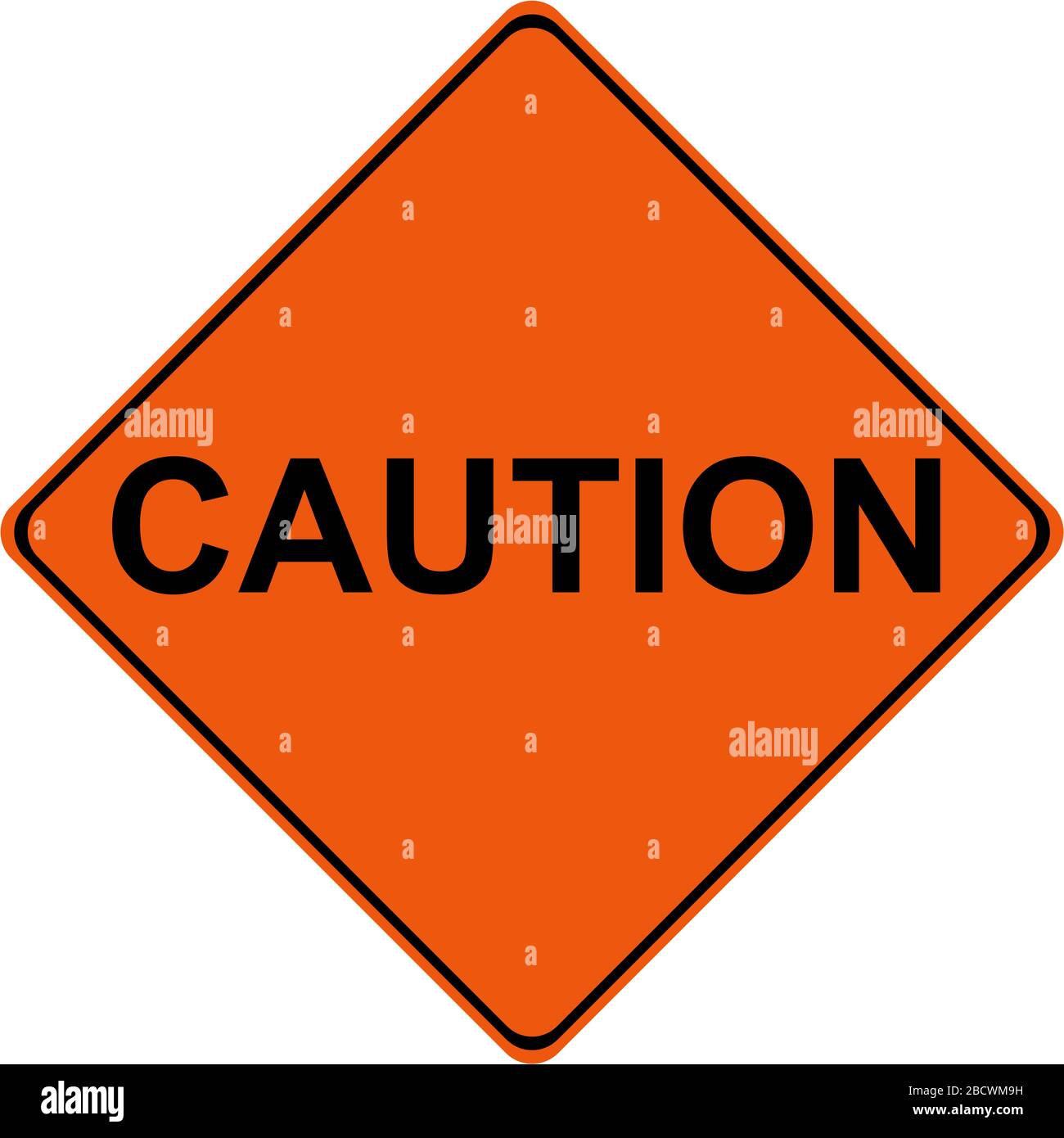 Caution traffic warning sign Stock Photo - Alamy