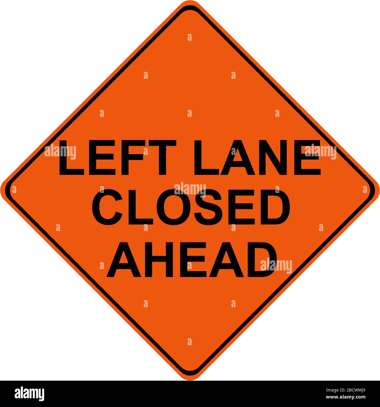 Stop sign ahead usa yellow warning hi-res stock photography and images ...