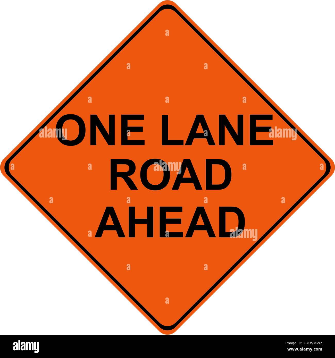 Stop sign ahead usa yellow warning hi-res stock photography and images ...