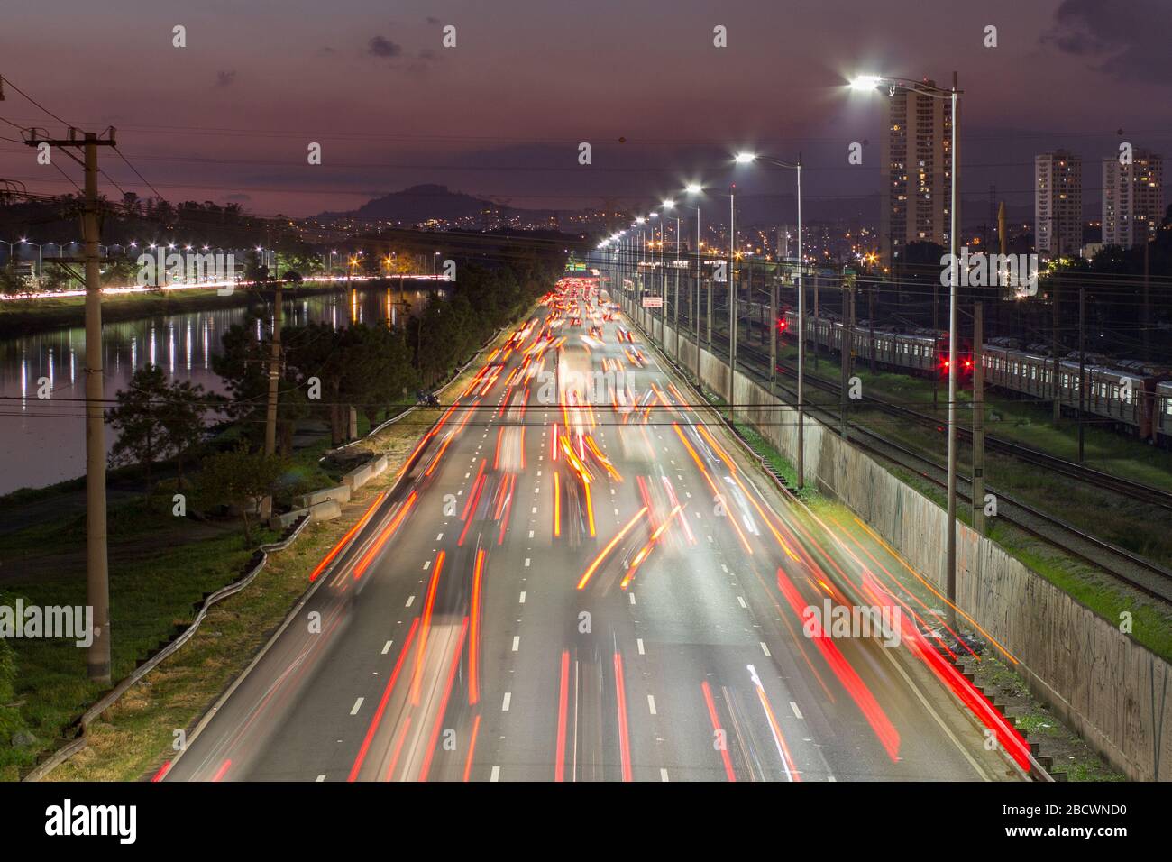 Highway lights in brazil hi-res stock photography and images - Alamy