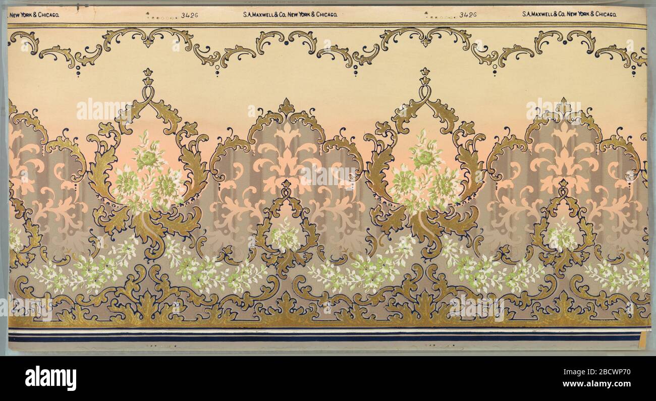Frieze. Research in ProgressAlternating large and small floral ...