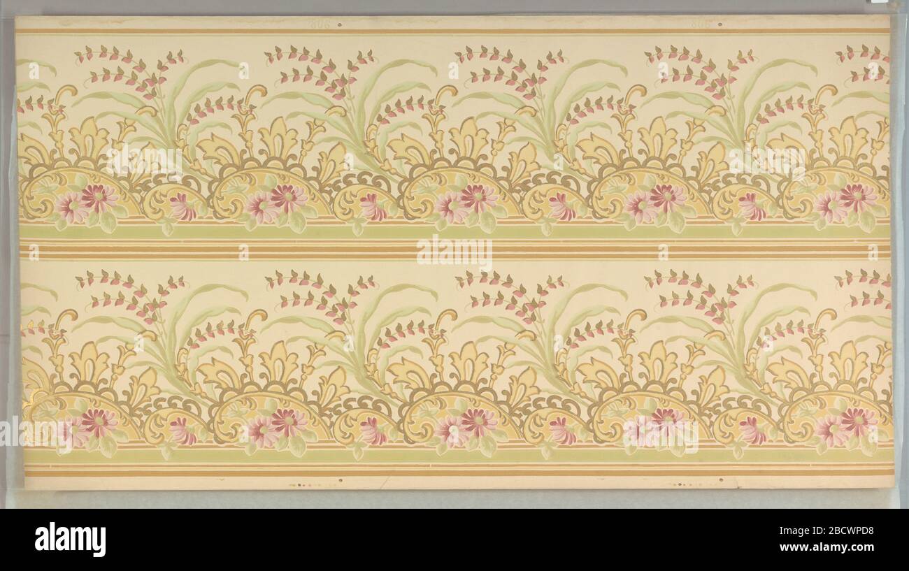Frieze. Research in ProgressPrinted two across. Stylized scrolling ...