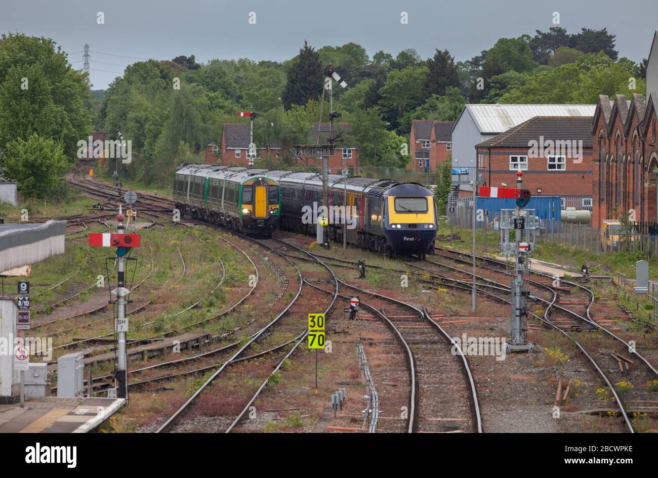 First Great Western Intercity 125 and West Midlands railway class 172 ...