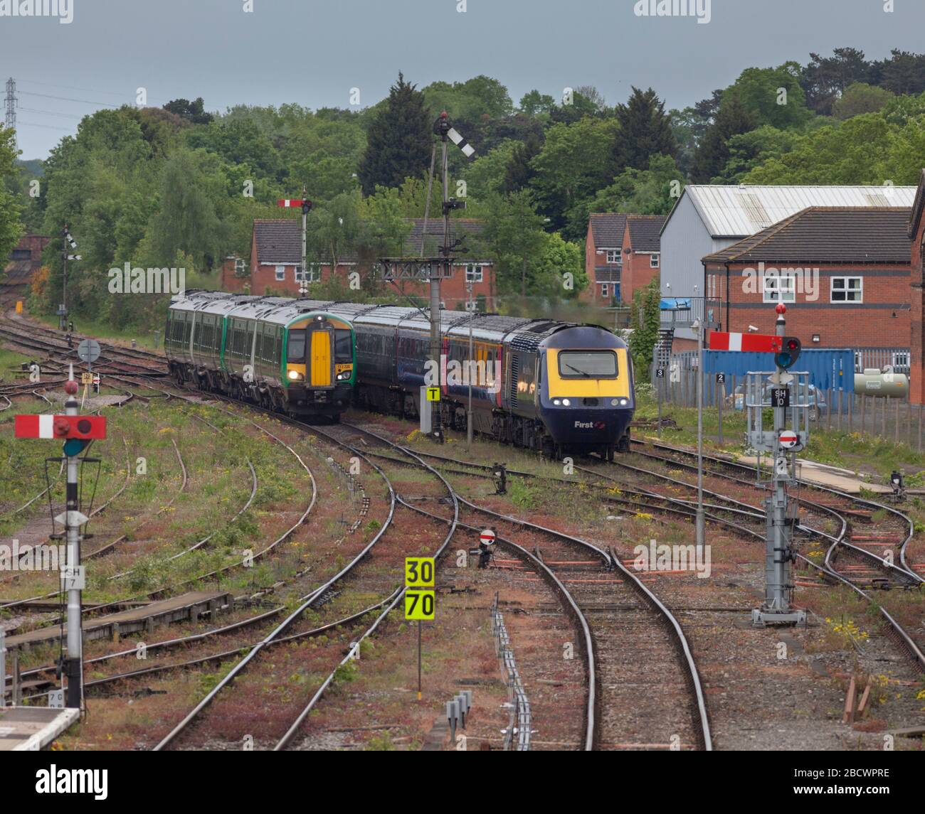 First Great Western Intercity 125 and West Midlands railway class 172 ...