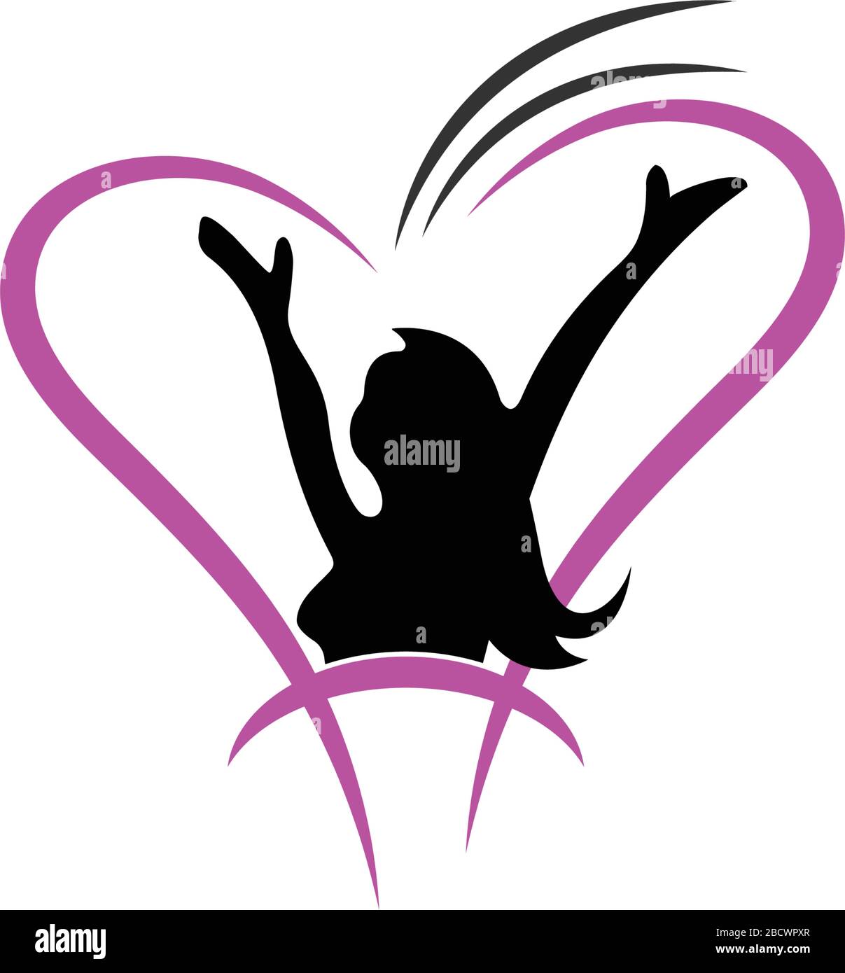 Female Fitness logo icon illustration Stock Vector Image & Art - Alamy