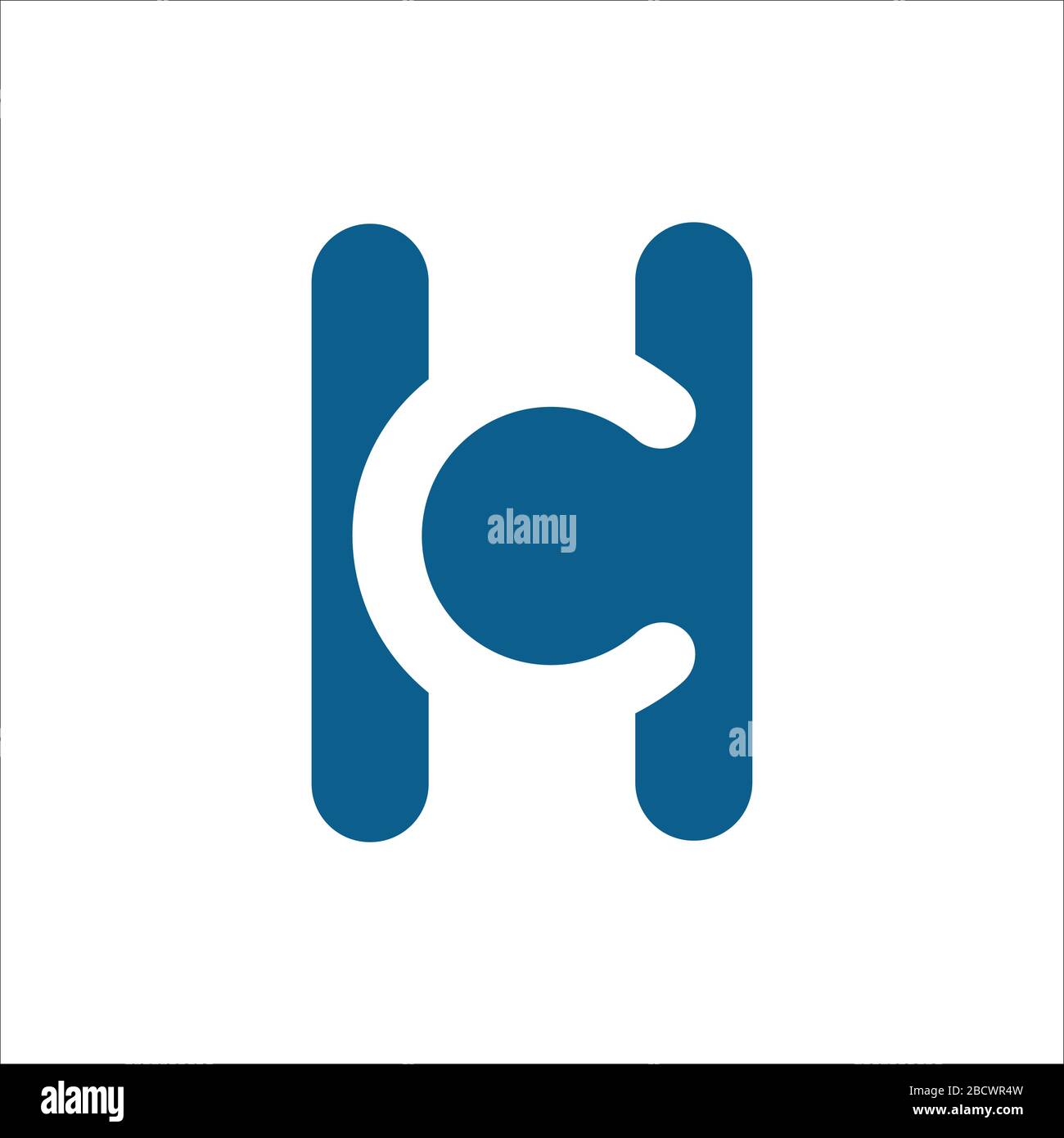 Initial letter ch logo or hc logo vector design template Stock Vector ...