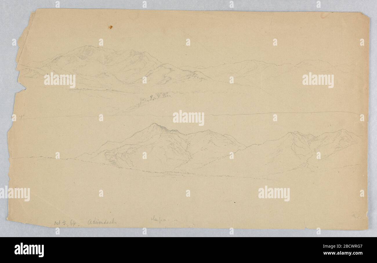 Mountain Landscape Adirondacks. Research in ProgressTop, mountains ...