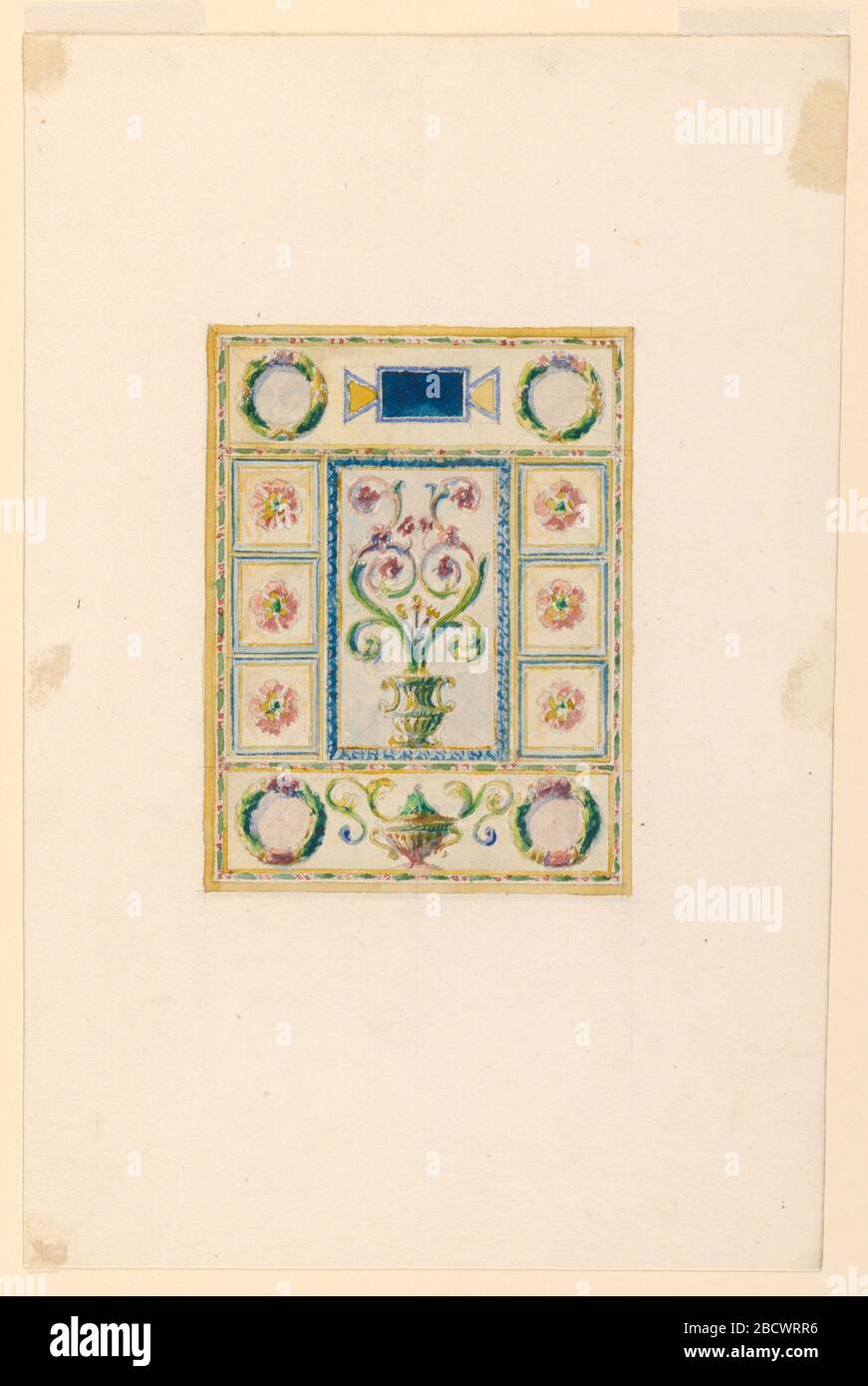 Design for a Decorative Panel. Research in ProgressIn center, a tree-of ...